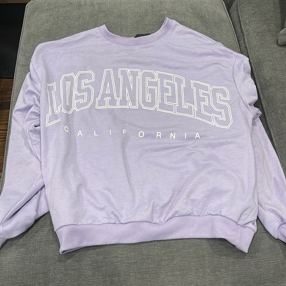 Tops | Purple Crew Neck Oversized | Poshmark